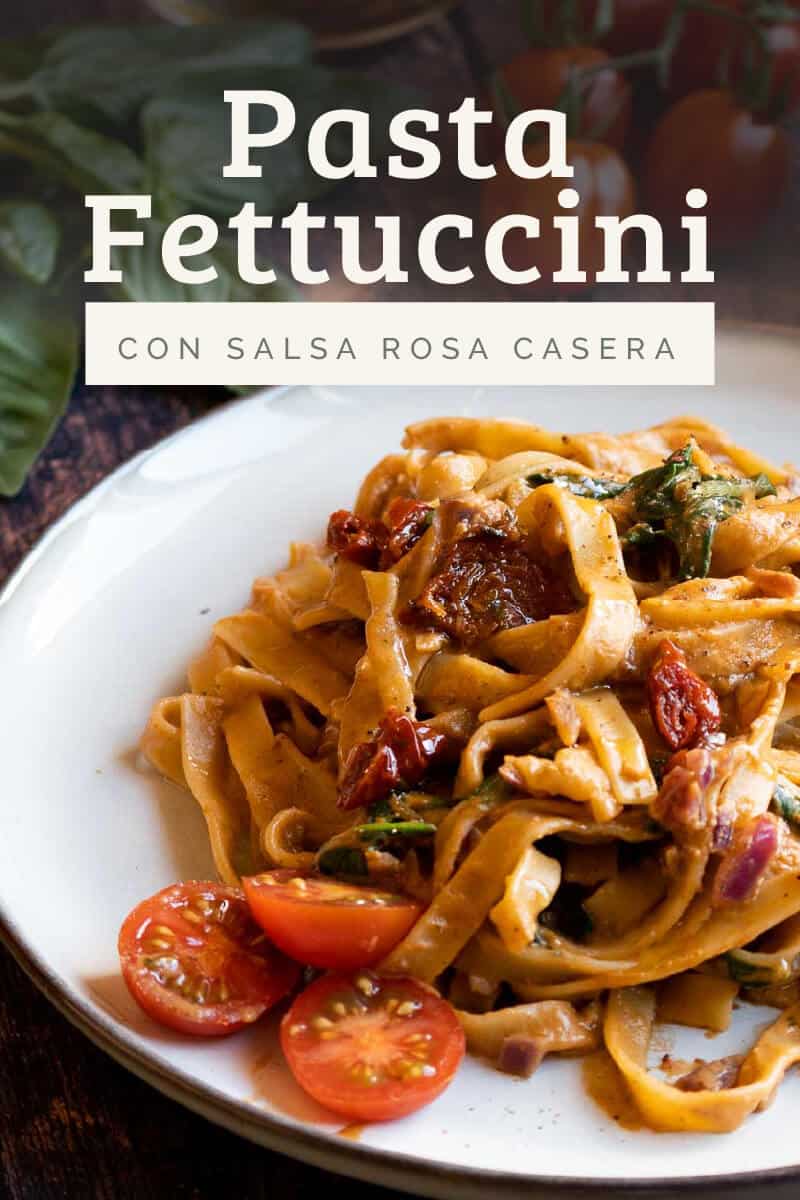 Pasta Fettuccini con Salsa rosa casera | Nómadas Gourmet