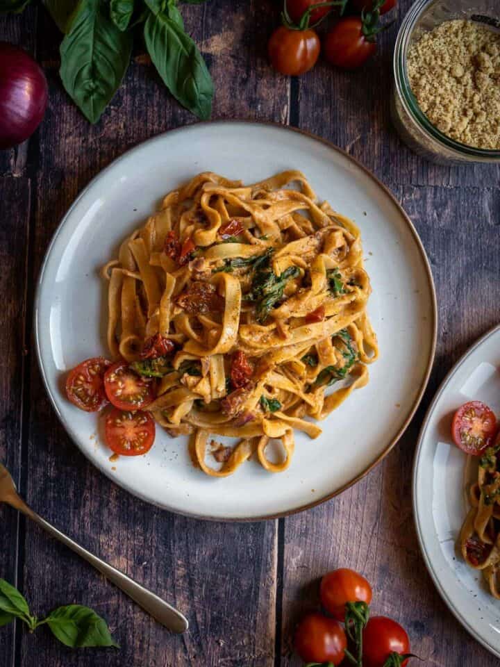 Pasta Fettuccini con Salsa rosa casera | Nómadas Gourmet