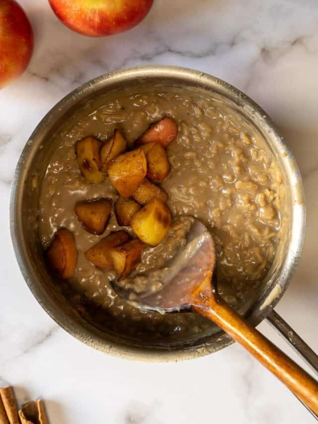 Como se prepara la avena con canela y manzana