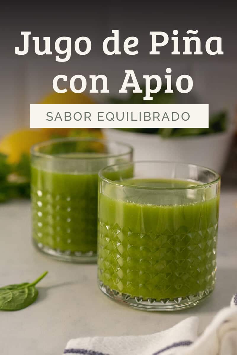 Jugo de piña con apio | Nómadas Gourmet