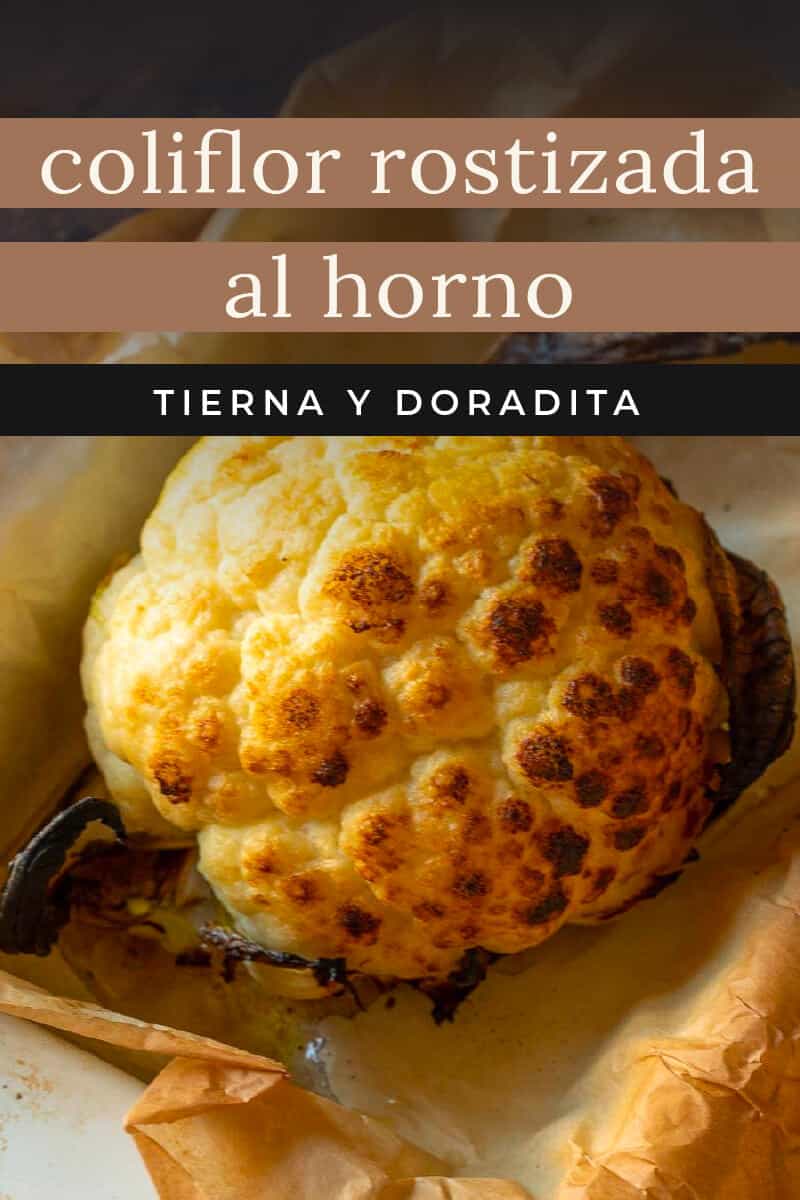 Coliflor rostizada al horno • Nómadas Gourmet