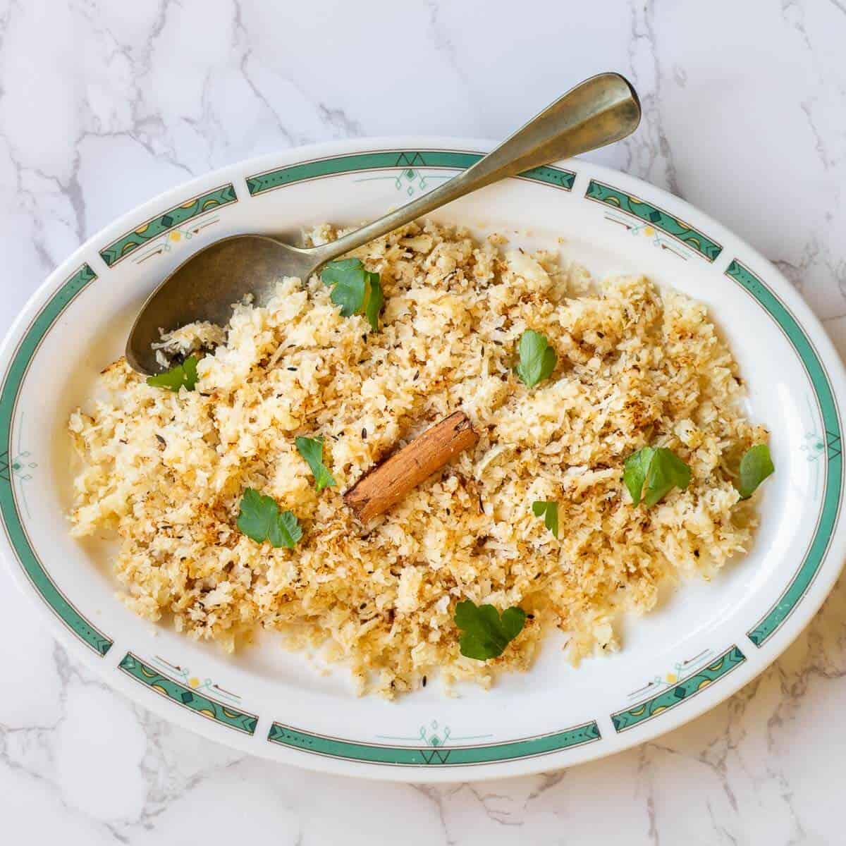 Como hacer arroz de coliflor | Nómadas Gourmet