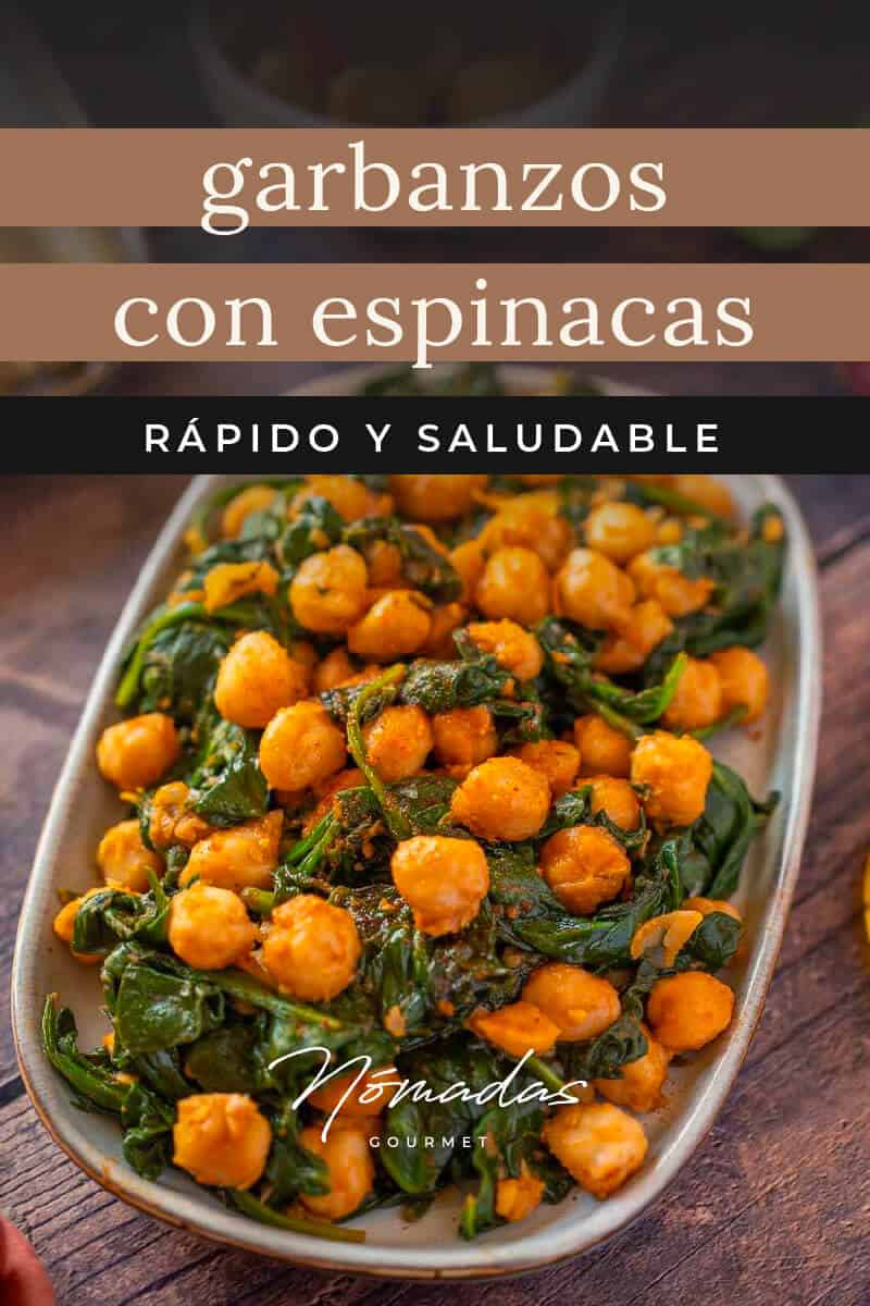 Receta: Garbanzos con espinacas | Nómadas Gourmet