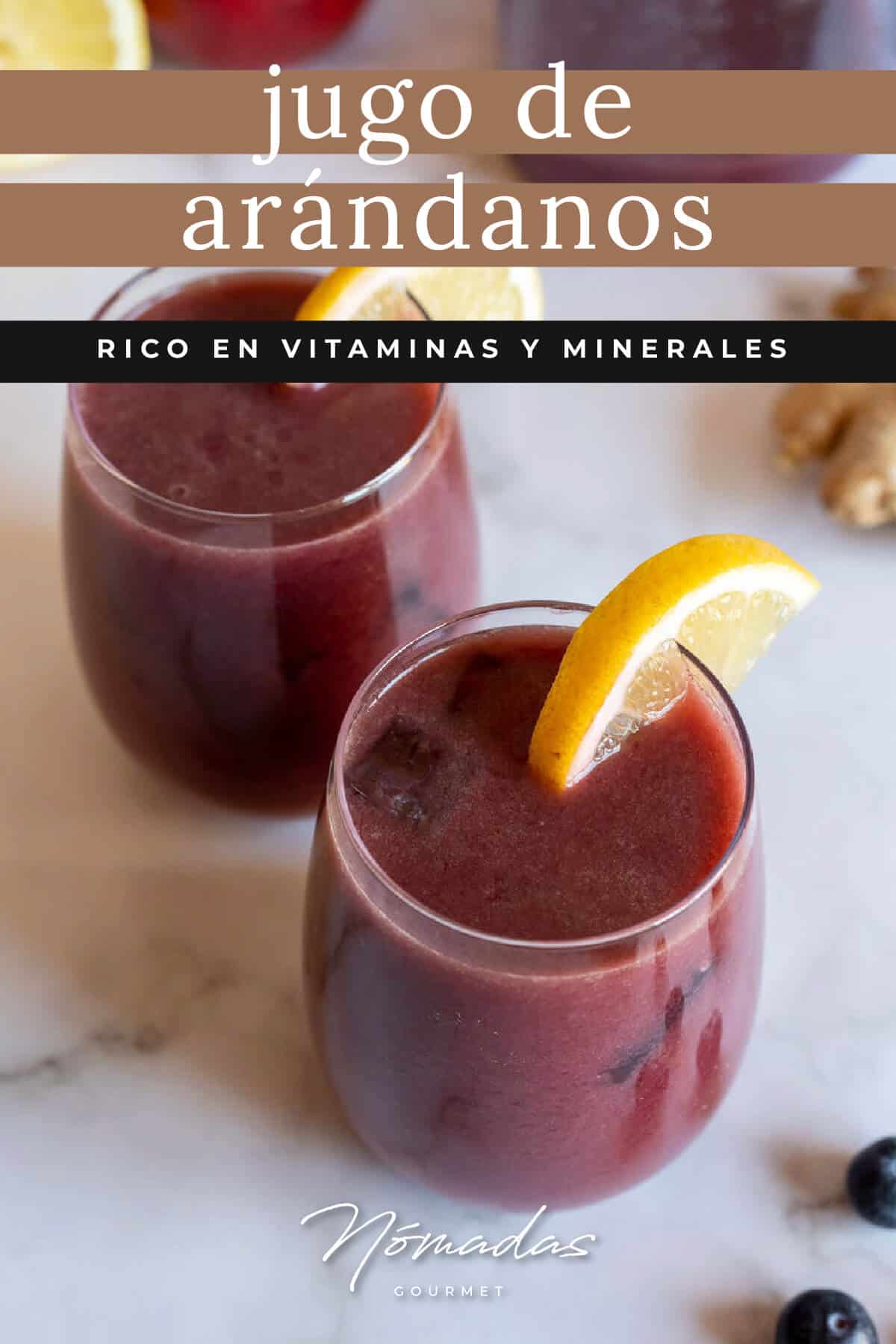 Receta y beneficios del jugo de arándanos | Nómadas Gourmet