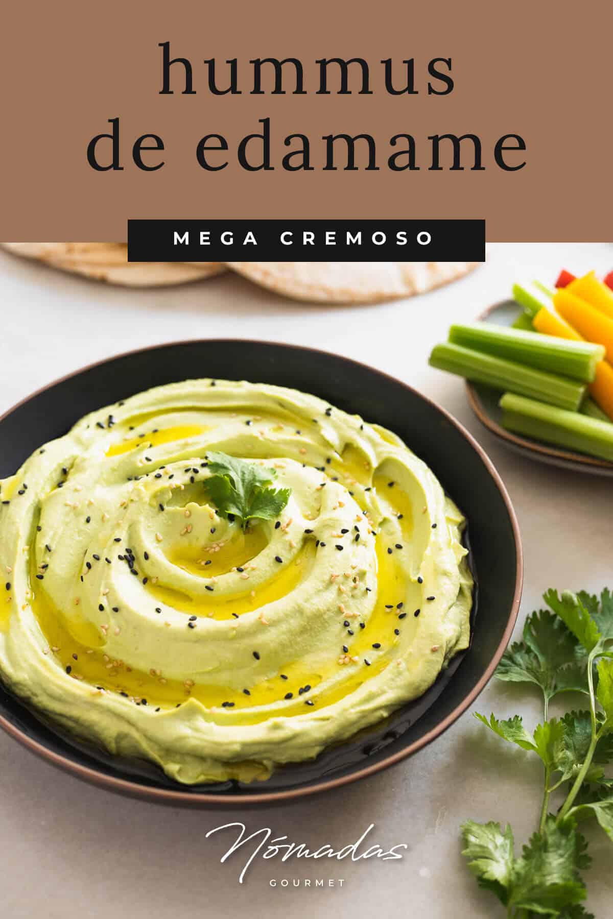 Receta de Hummus de Edamame | Nómadas Gourmet