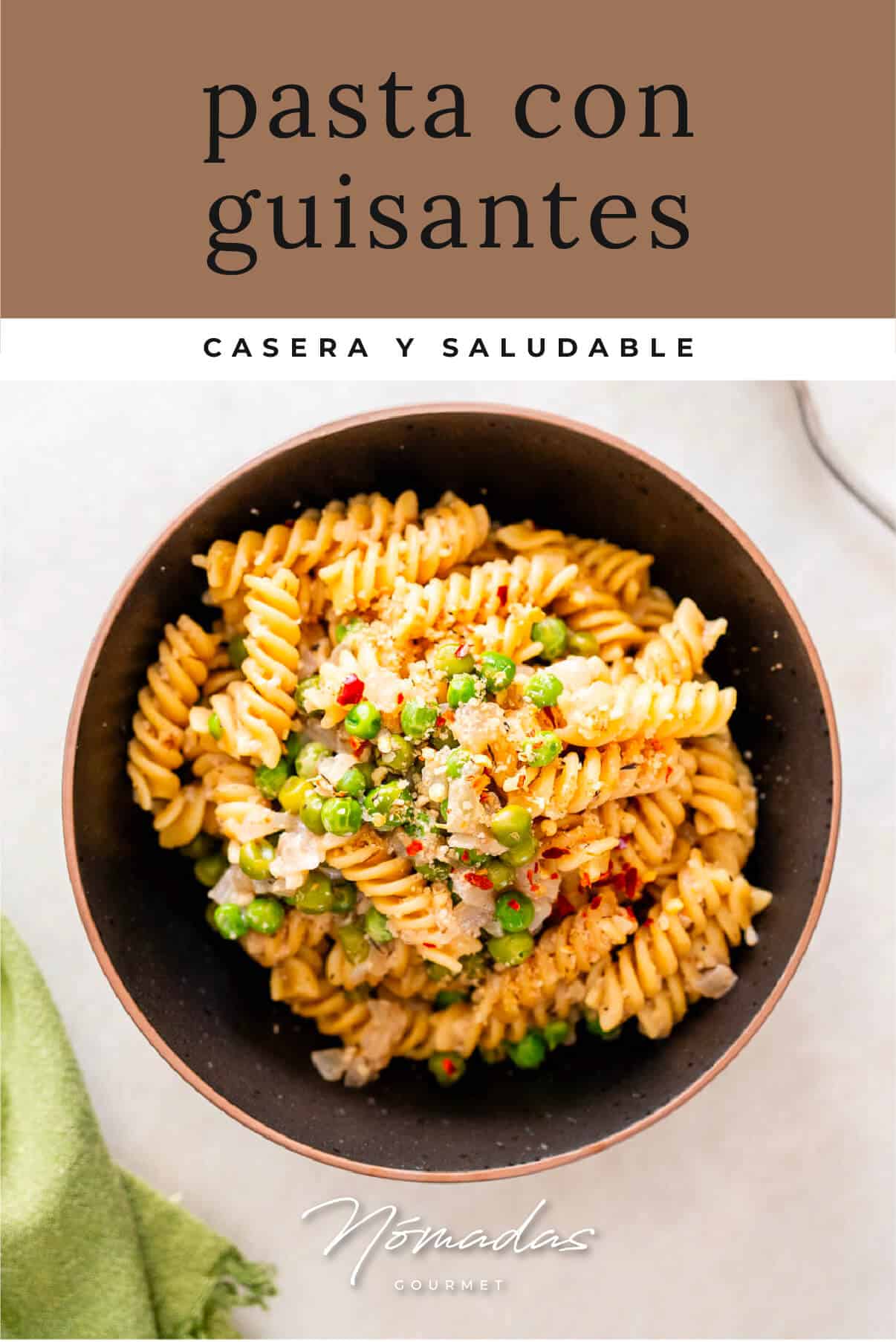 Pasta con Guisantes | Nómadas Gourmet