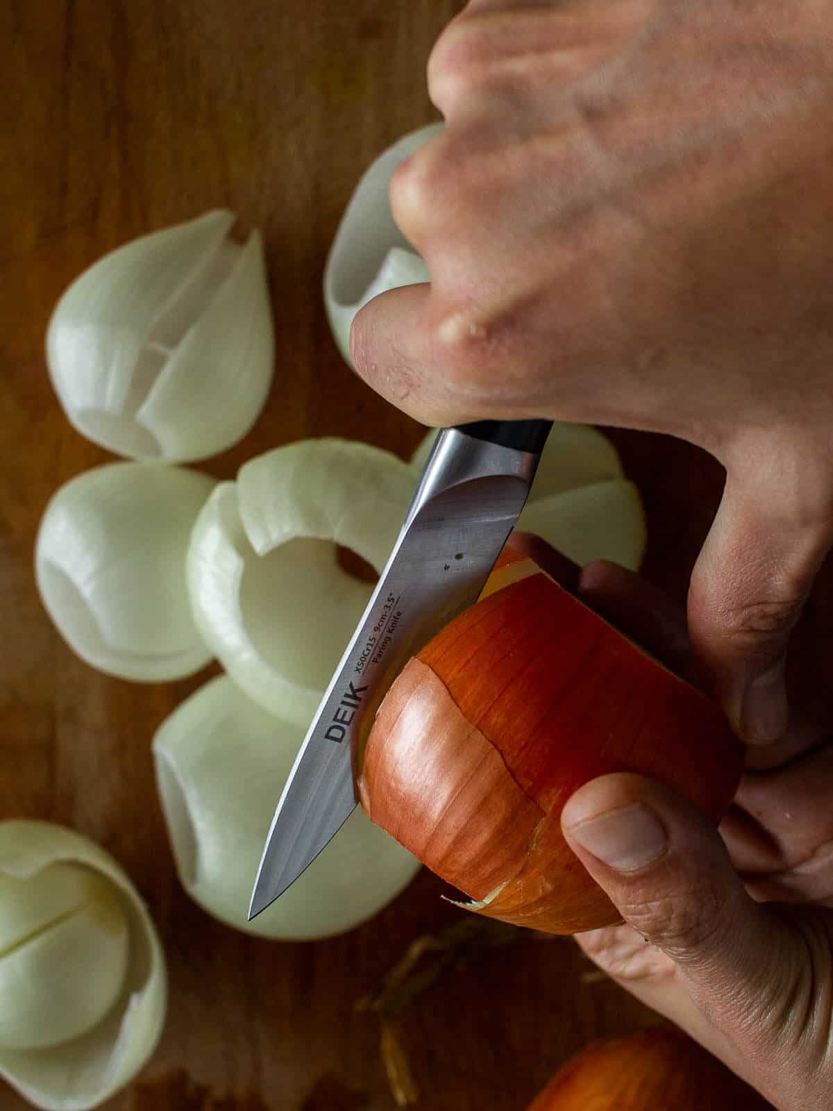 Cebollas rellenas al Horno | Nómadas Gourmet